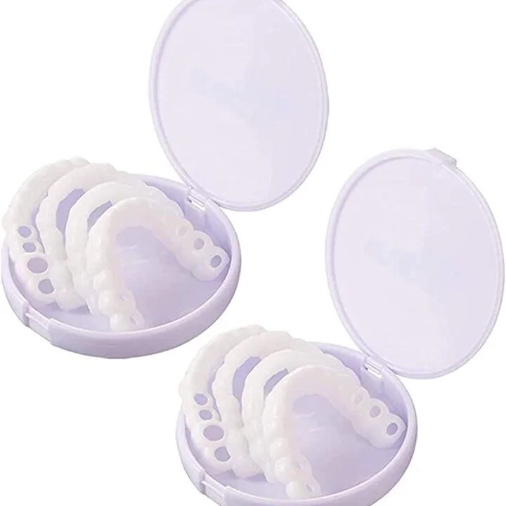 Snap On Upper Lower False Teeth Dental Veneers Dentures Fake Tooth ...