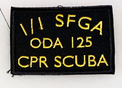 Special Forces ODA-125 CPR SCUBA Pocket Patch | eBay