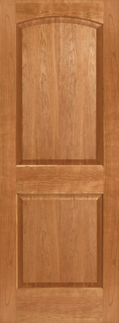 Cherry 2 Panel Arch Top Raised Panels Stain Grade Solid Core Interior ...