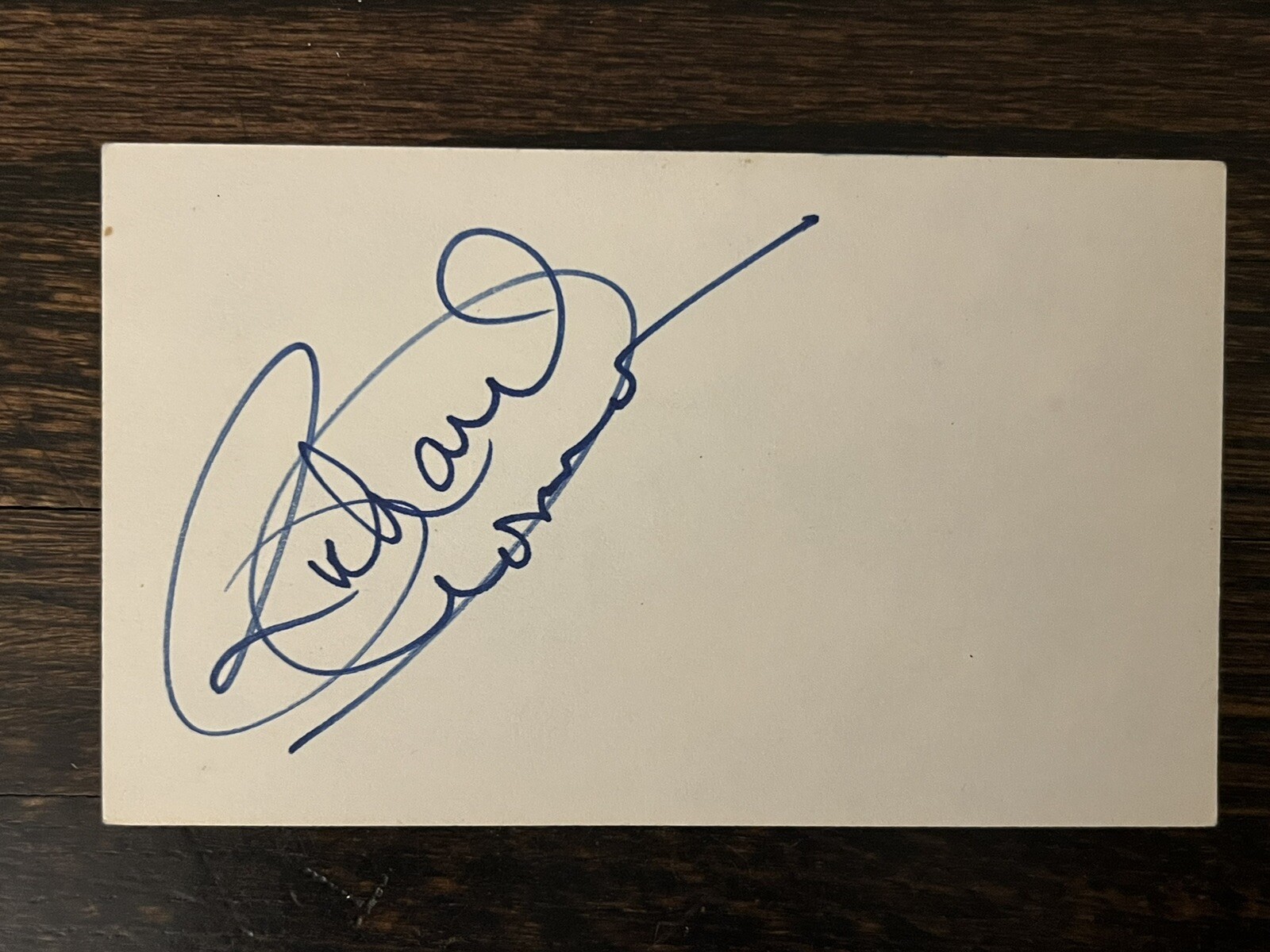Richard Thomas Signed Autograph Index Card The Waltons IT | eBay