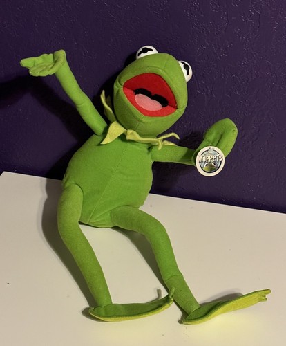 Kermit The Frog Plush Nanco 24” Poseable Life Size Muppets Vintage Rare ...