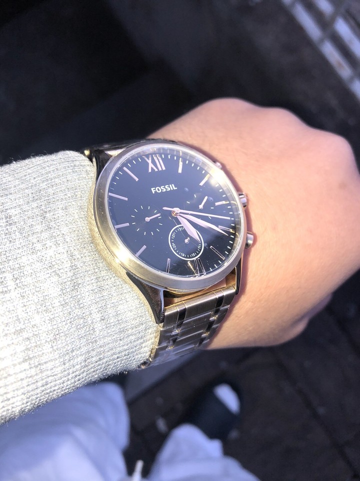 Fossil BQ2366 Fenmore Midsize Multifunction Gold Tone Stainless Steel ...