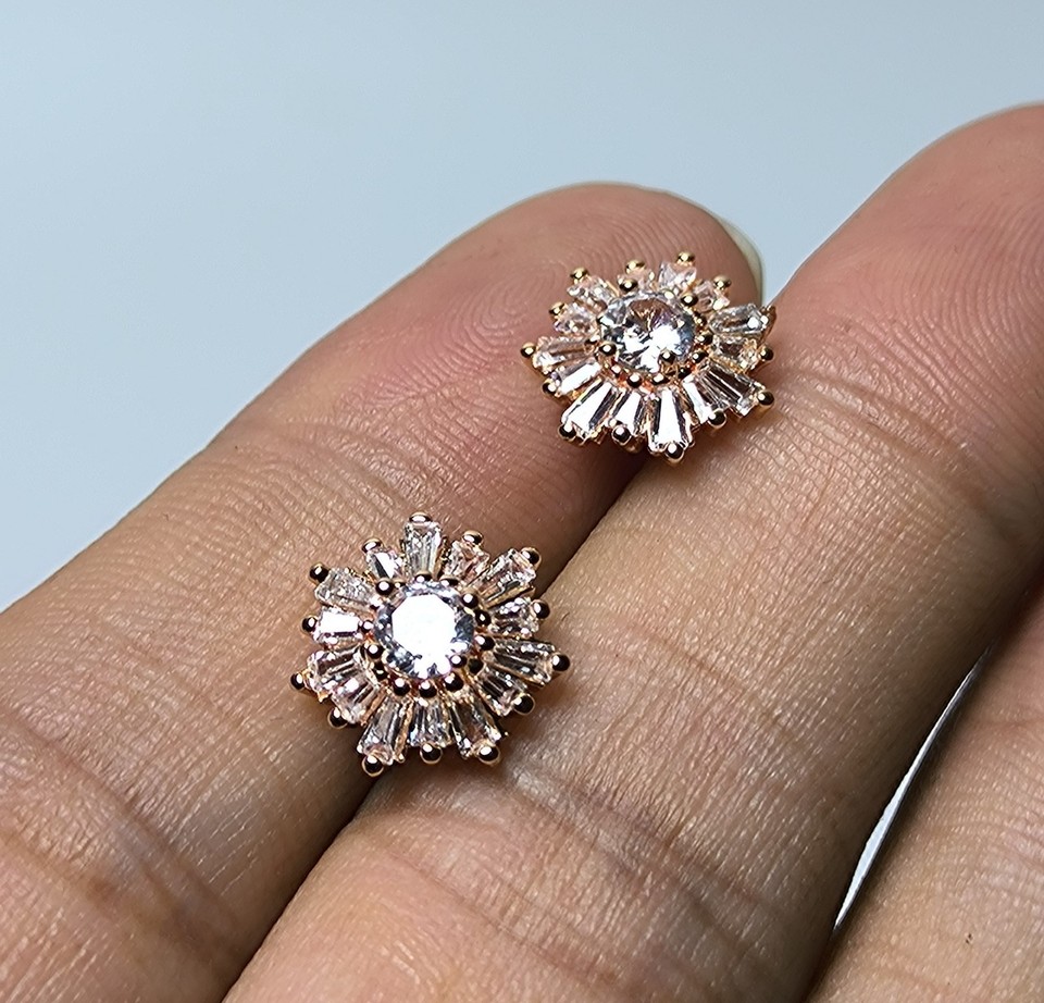 New In GIft Box Idyllia stud earrings Mixed cuts,Sun,Rose gold tone ...