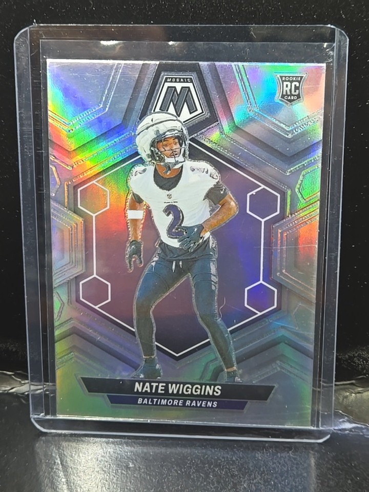 2024 Panini Mosiac #330 Nate Wiggins RC Silver Prizm RAVENS ROOKIE | eBay