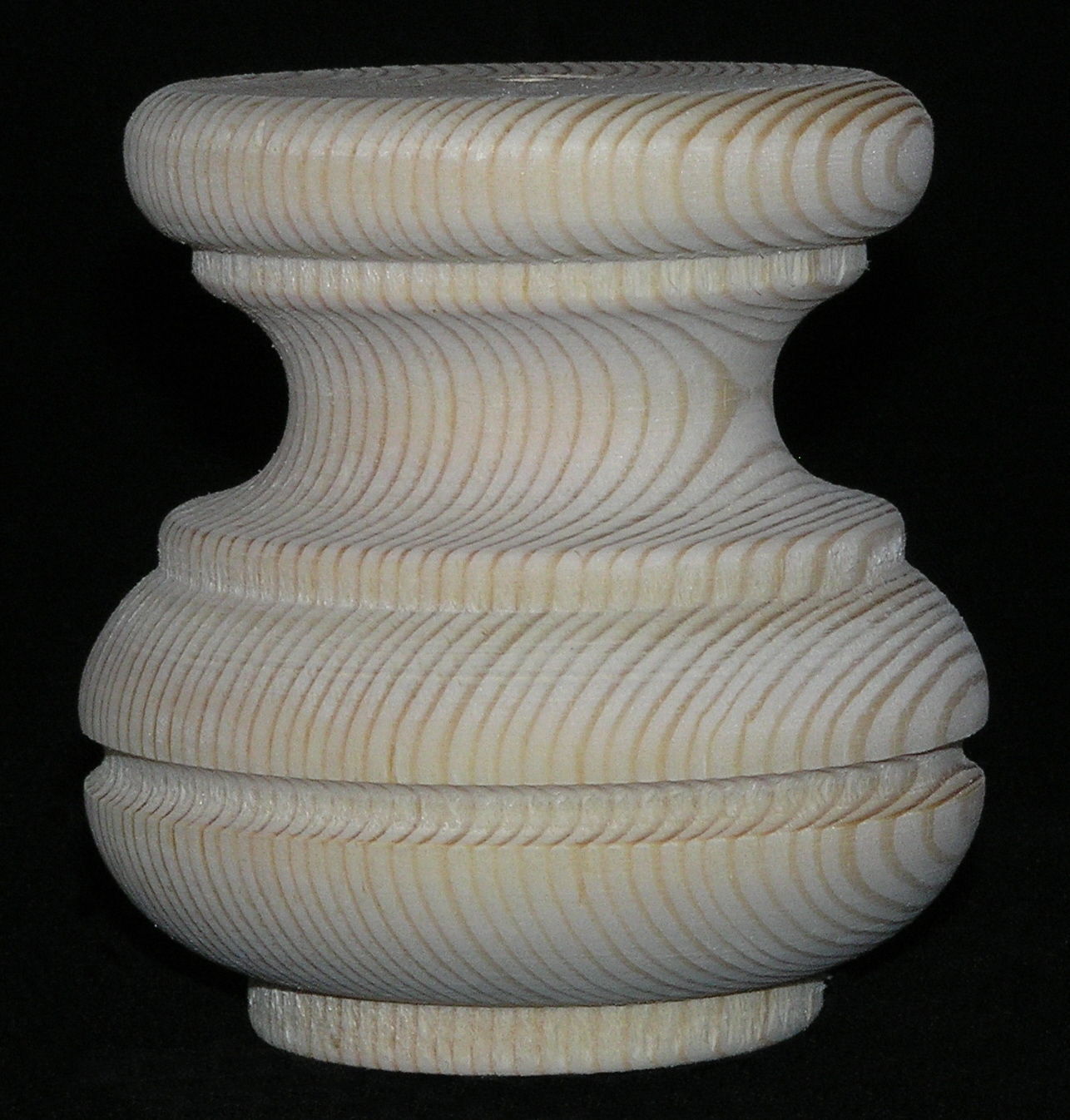 Pack of 4 Tall Wooden Pine Wood Furniture Bun Feet 80mm Dia 85mm High ...