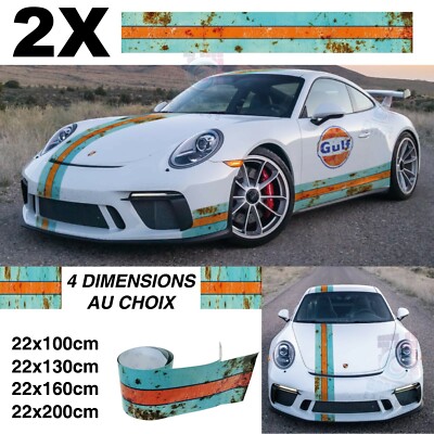 Gulf Oil Sticker Wristband Side-Skirt Racing le Mans Herbie 53 Cox Rust ...