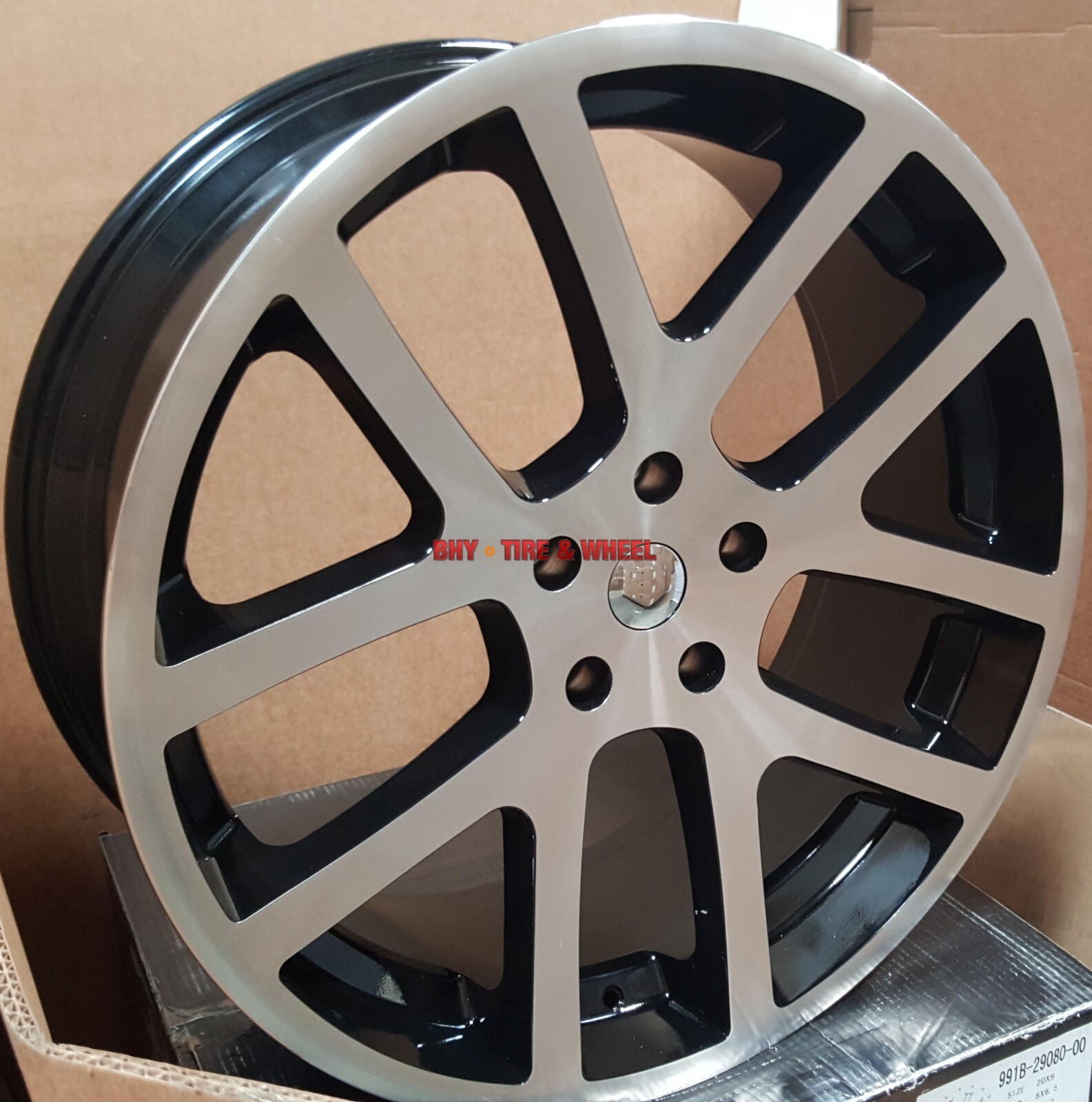 (4)22" Rims Black Machine SRT10 OE Style Wheels 5x139.7 Fit Dodge RAM ...