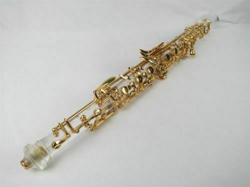 Great concert Crystal tube body semiautomatic oboe gold plating C key ...