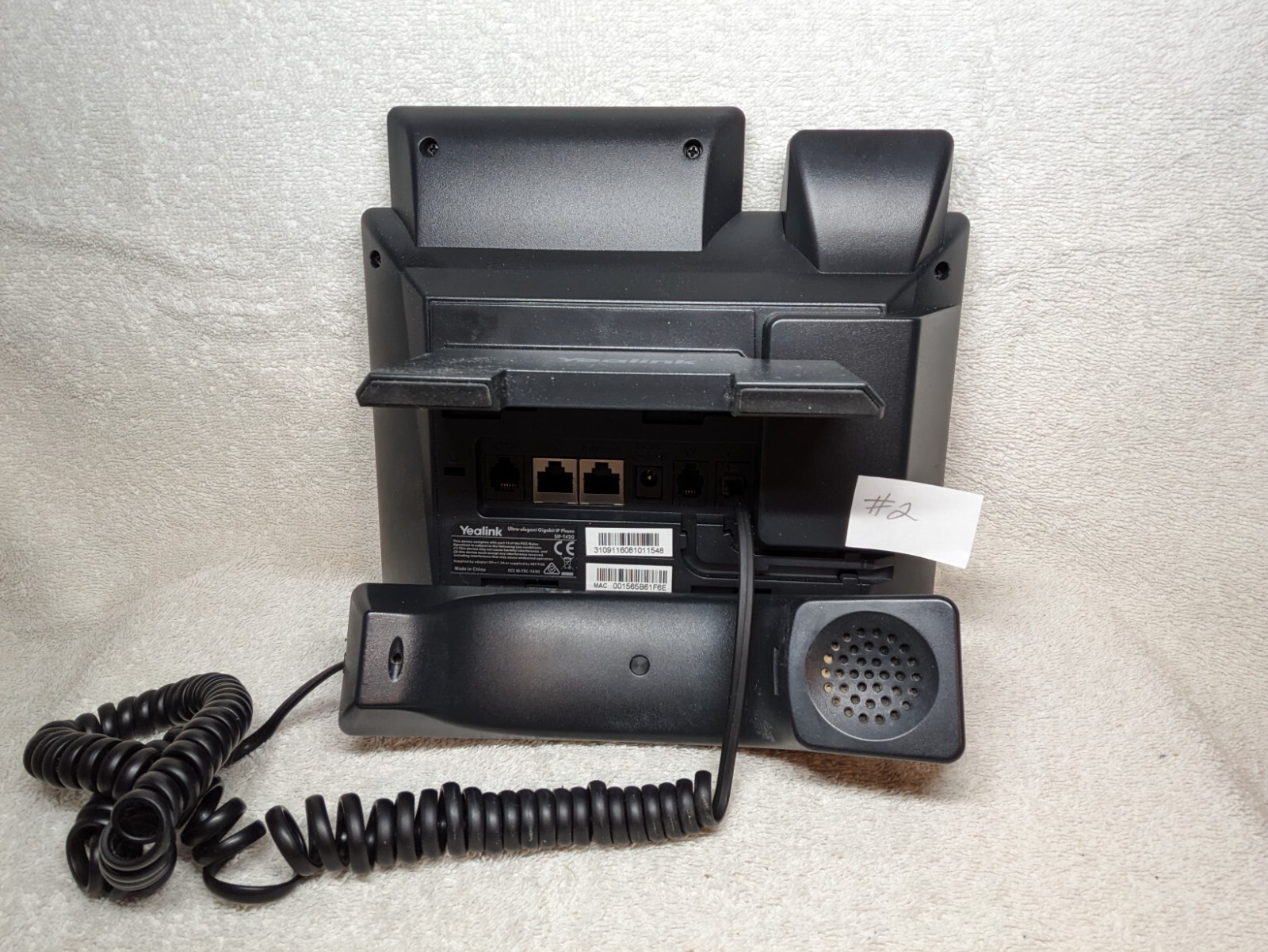 Yealink SIP-T42G Gigabit IP VOIP Phone and Stand Working Ships From USA ...