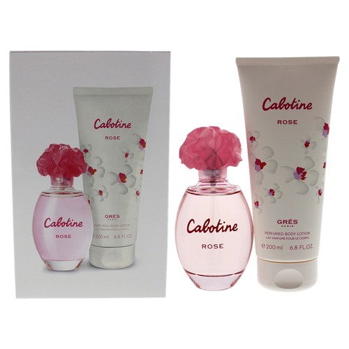 Cabotine Rose by Parfums Gres for Women - 2 Pc Gift Set 3.4oz EDT Spray ...