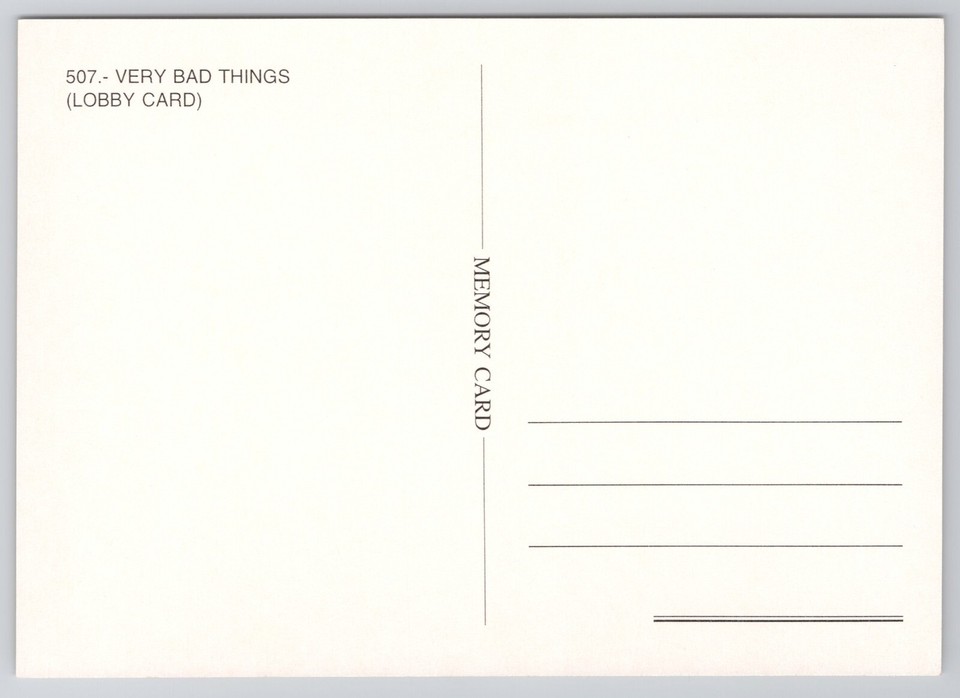 Very Bad Things- Movie Poster Postcard | eBay
