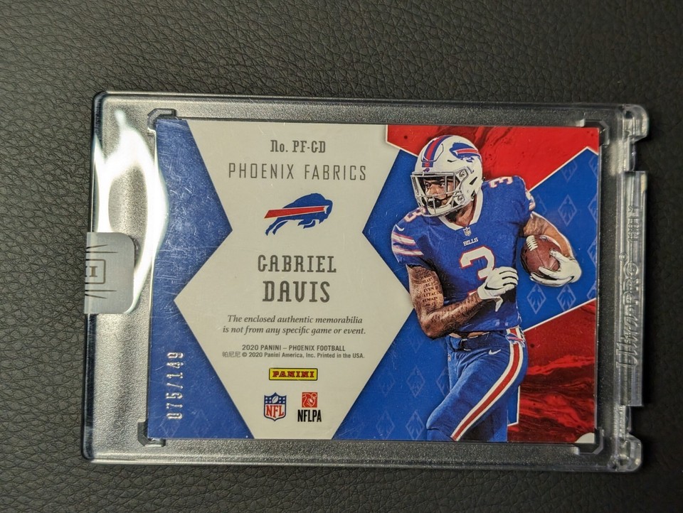 2020 Panini Phoenix Phoenix Fabrics /149 Gabriel Davis #PF-GD Rookie RC ...