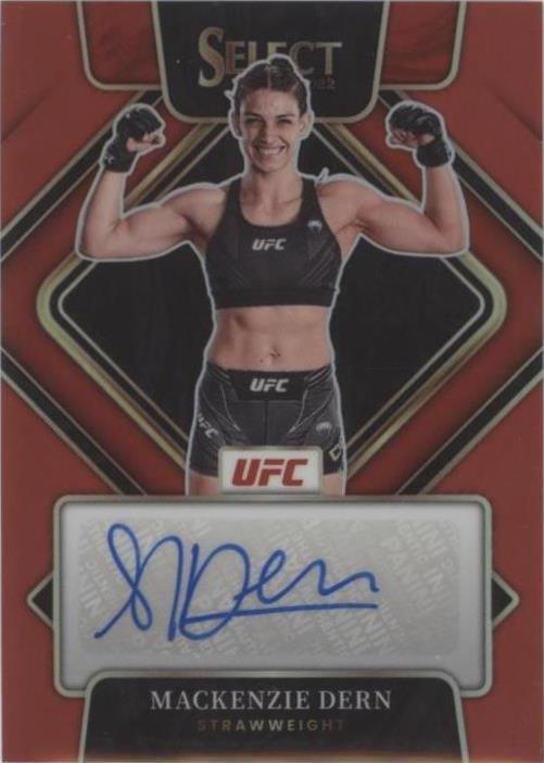 2022 Panini Select UFC - Signatures Mackenzie Dern #SG-MDR Red Prizm ...