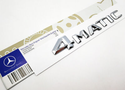 New 4Matic Trunk Emblem Chrome 3D Tailgate Lid Logo Badge AMG Modified ...