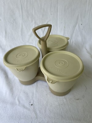 Tupperware Vintage Condiment Server Containers with Lids | eBay