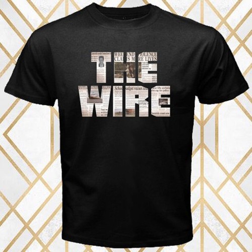 THE WIRE TV Series Logo Men's Black T-Shirt Size S - 5XL | eBay