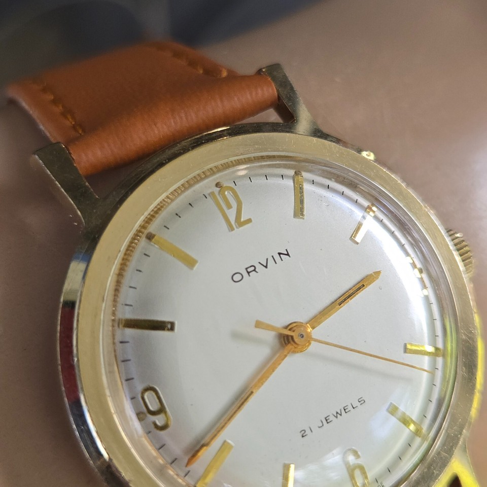 Vintage ORVIN by SEARS ROEBUCK men's watch Cal.AS 1702 21Jewels swiss ...
