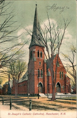 St. Joseph's Catholic Cathedral, Manchester, New Hampshire NH 1907 ...