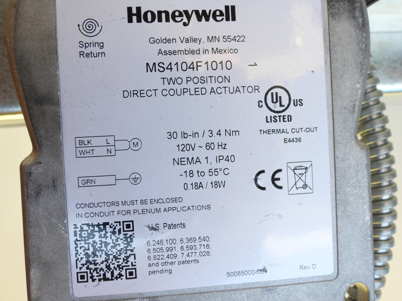 Ruskin Combination Fire And Smoke Detector FSD60 8x8x22 | eBay