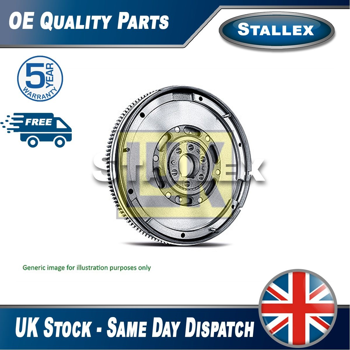Fits A3 Leon Golf Octavia 1.8 2.0 + Other Models Dual Mass Flywheel ...