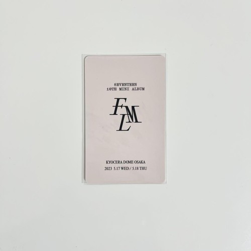 Seventeen Fml Love Hoshi Trading Card Venue Only Osaka | eBay