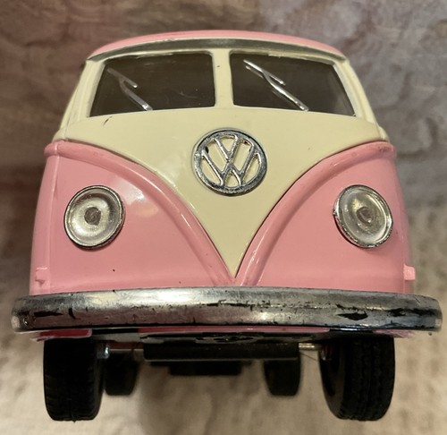 Kinsmart 1962 Volkswagen Classical Pink Microbus Flower Power Die-cast ...