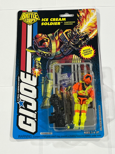 1993 GI JOE BATTLE CORPS *ICE CREAM SOLDIER* 100% COMPLETE FIGURE ...