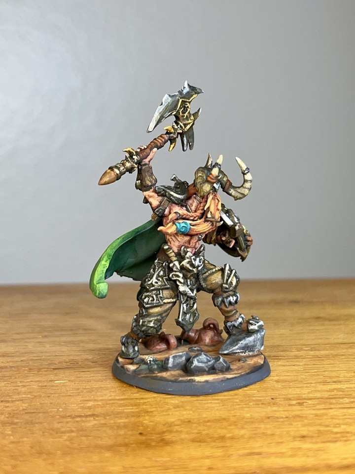 Painted Barbarian Fighter Miniature, Pro Painted D&D DND Miniature ...
