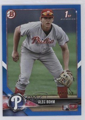 2018 Bowman Draft Blue /150 Alec Bohm #BD-25 | eBay