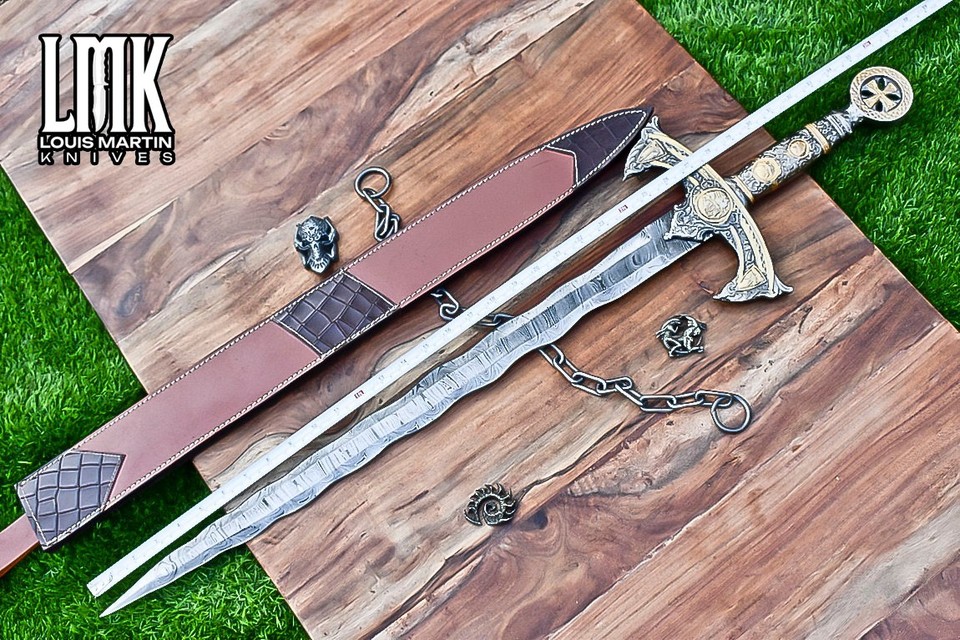 LMK Hot Item Twist ATS-34 Steel Sword Damascus Limited Edition Steel ...