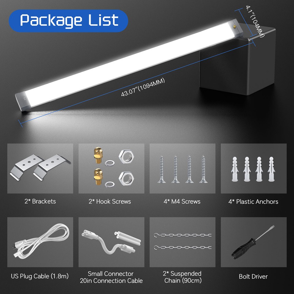 100W LED Shop Light Ceiling Workbench Garage Lights 5000K Daylight ...