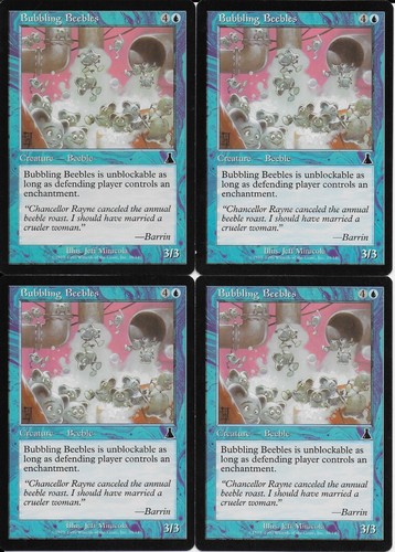 MTG: BUBBLING BEEBLES Urza's Destiny COMMON; played, Excellent ...