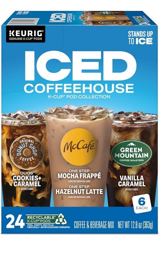 Keurig Iced Coffee, Single-Serve K-Cup Pods Variety, 96 Count McCafe ...