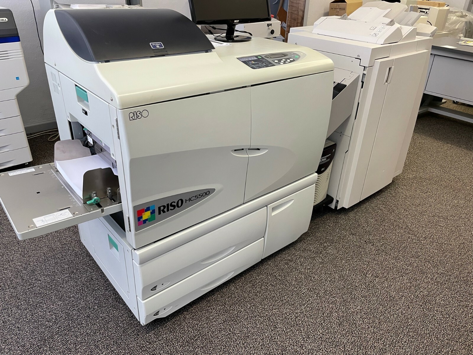 RISO HC5500 Color Inkjet Print System with IS-700C Fiery -up to 120 ...