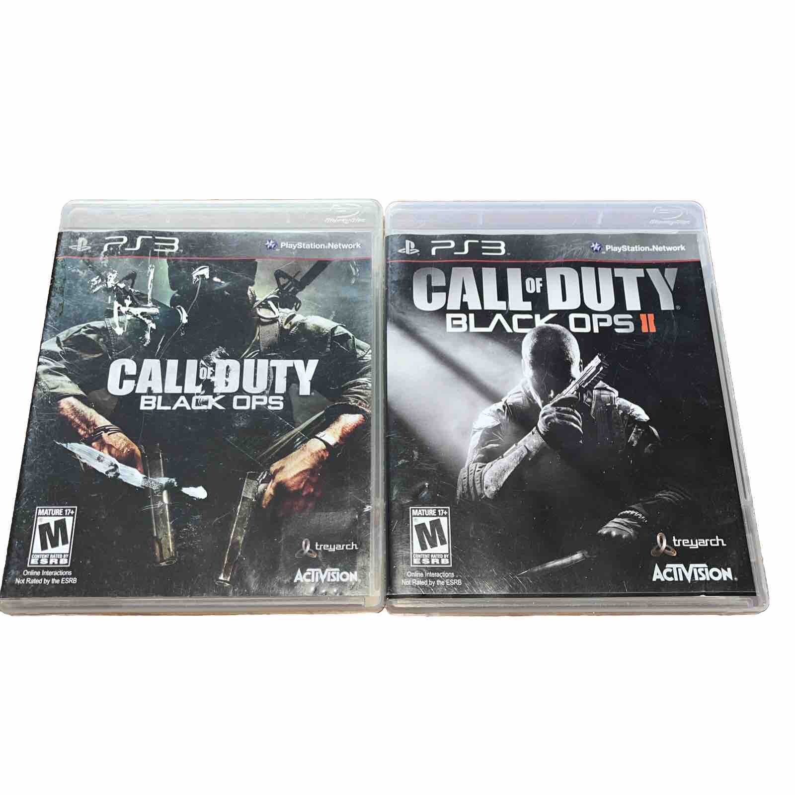 Call of Duty Black Ops and Black Ops II PS3 PlayStation 3 Complete CIB ...