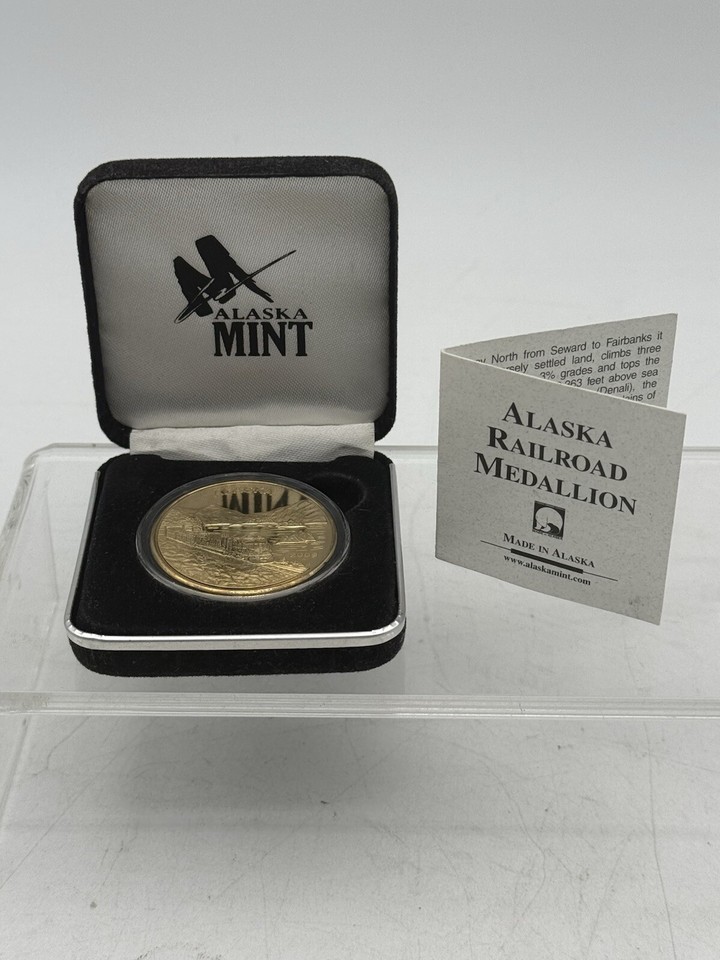 Alaska Railroad Official Medallion By Alaska Mint Coin Est 1914 Made In ...