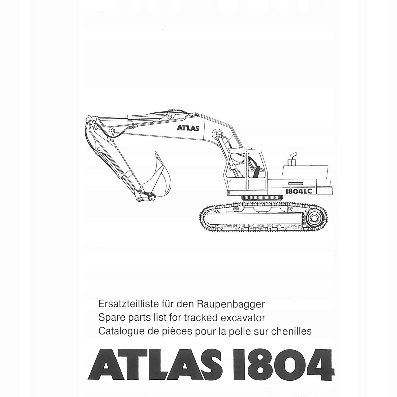Atlas 1804 parts catalog /#X K00S 8091 | eBay