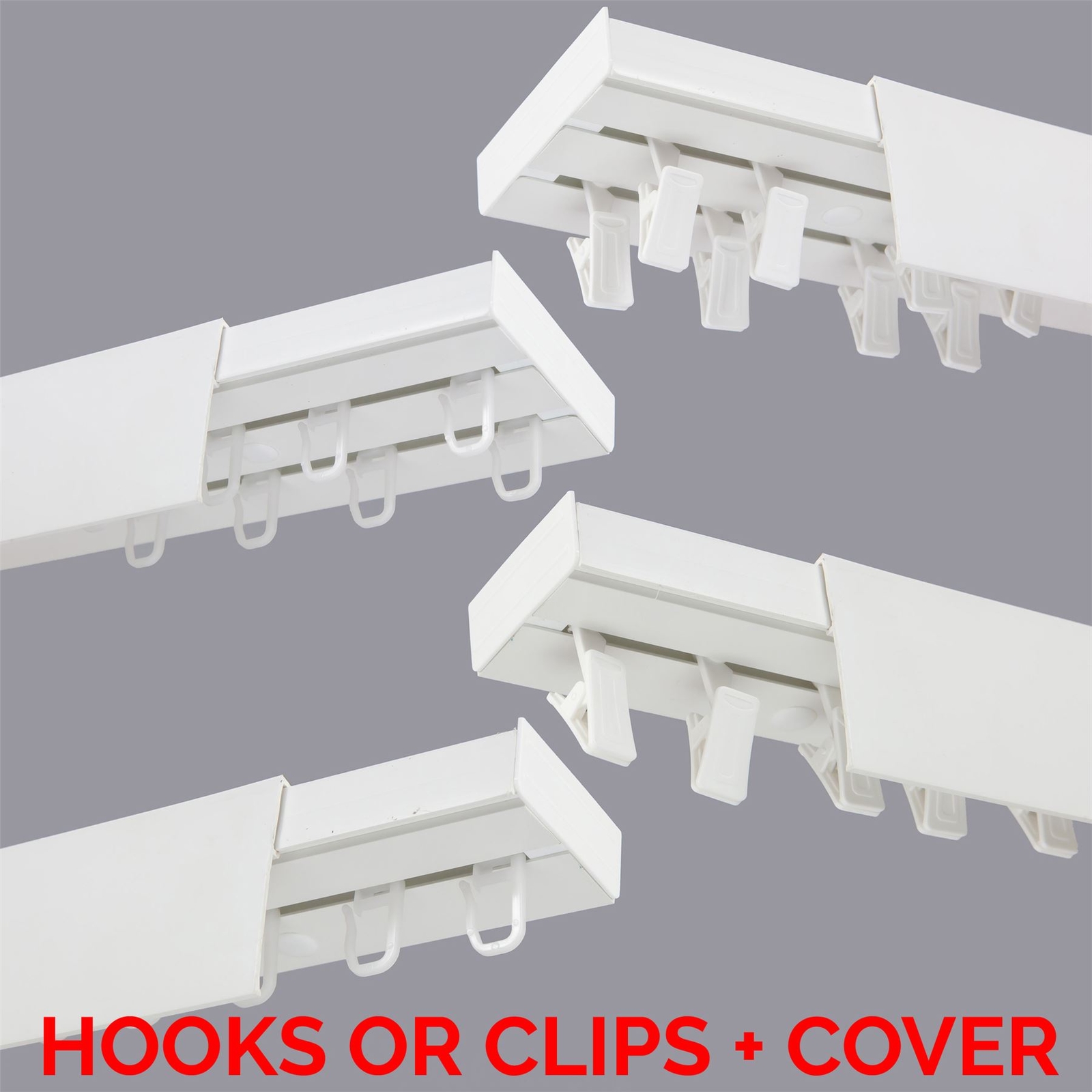 Double Curtain Rail Track Ceiling Pvc | Shelly Lighting