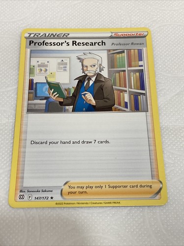 Pokémon TCG Brilliant Stars Supporter Professor’s Research Rare Regular ...