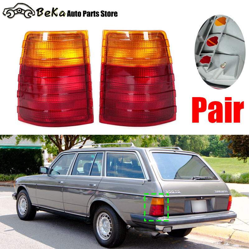 1 Pair new Tail Light Housing Stop Brake Light For Mercedes Benz W123 ...