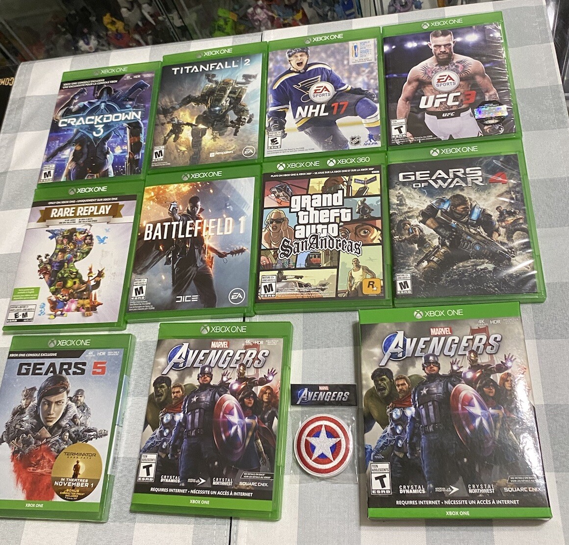 Xbox One Game Lot Of 10 - Gears Of War 5 NEW ,Avengers, Grand Theft ...
