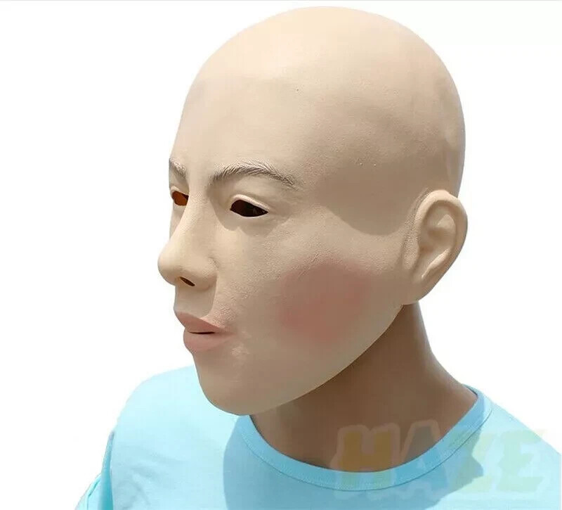 Realistic Female Bald Mask Latex Cosplay Mask Masquerade Props Unisex ...