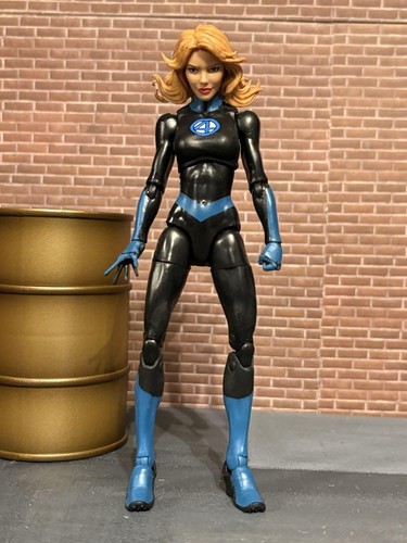 Marvel Legend Sue Invisible Woman Black Suit Action Figure Collectible ...