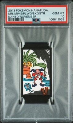 2013 POKEMON HANAFUDA KANTO NOVEMBER EXEGGUTOR/MR. MIME/POLIWAG PSA 10 ...