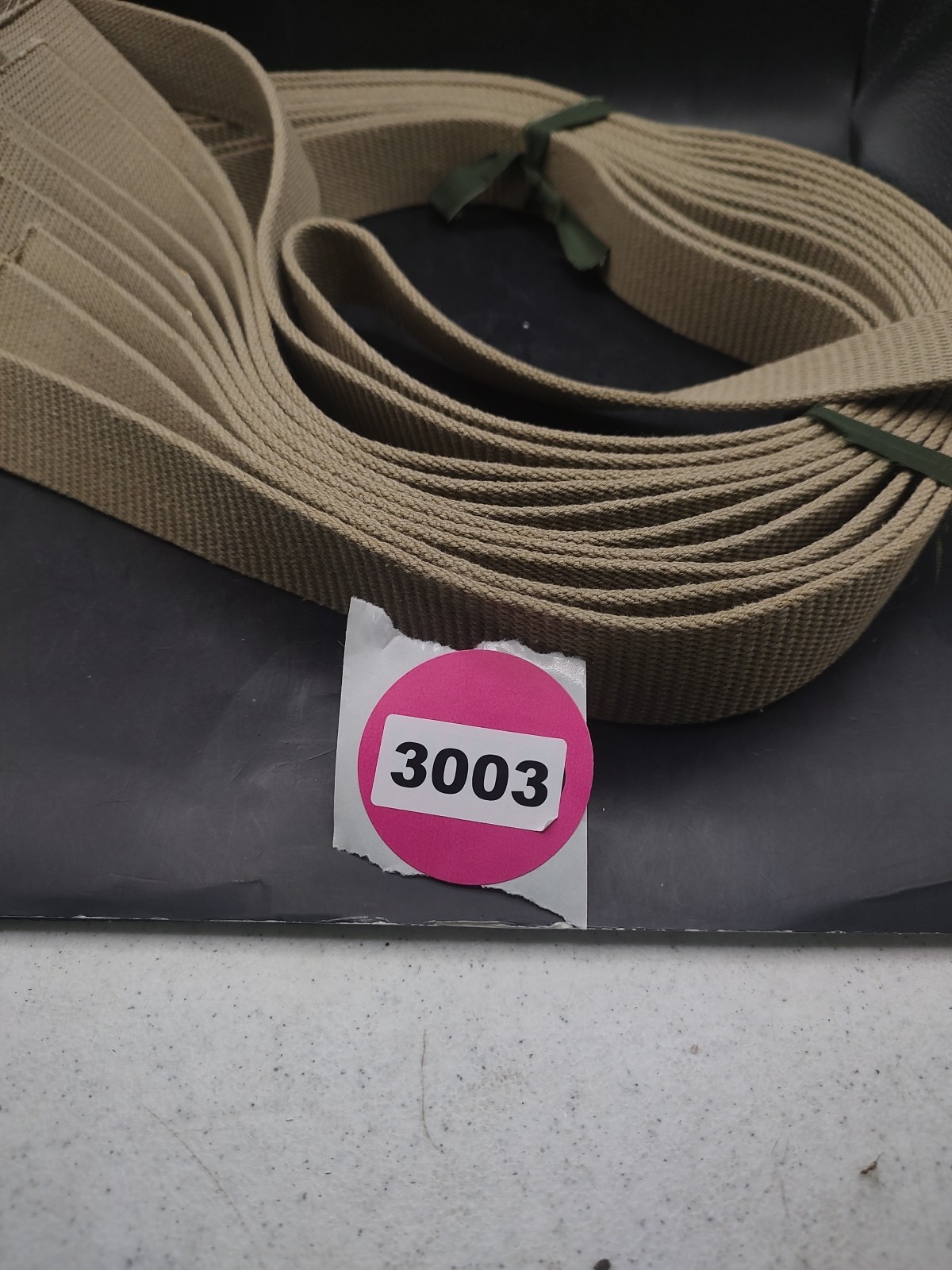 Lot Of 10 Canvas Web Belt Military Surplus Brass Tip Marked 36 Belt 35 ...