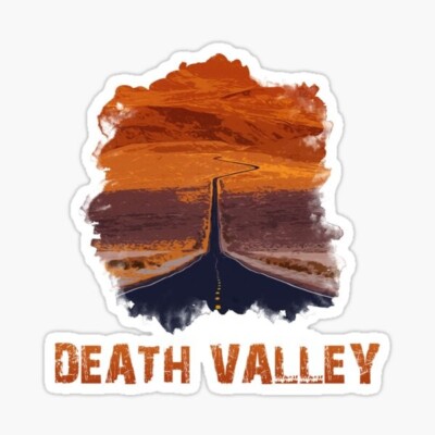 Travel California Death Valley National Park USA Destination Vinyl ...