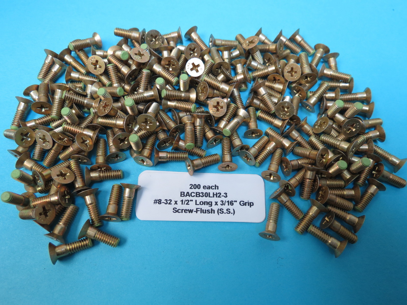 #8-32 x 1/2" Boeing Aircraft Aerospace BACB30LH2-3 Flush S.S. Screws ...