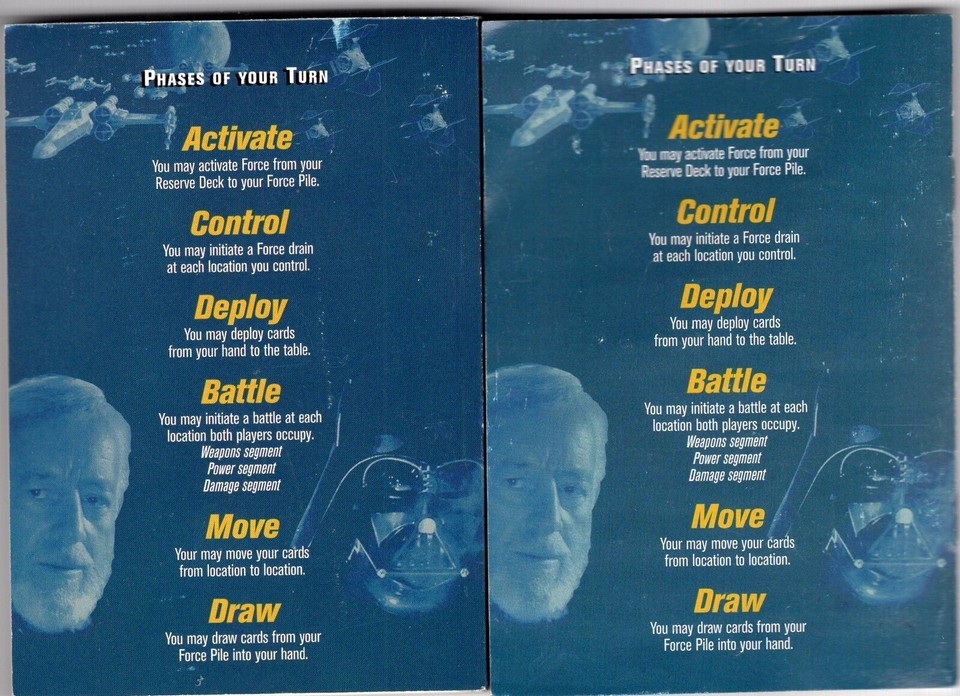 Star Wars CCG Version 2.0 Rulebook and Glossary SWCCG Decipher Rule ...