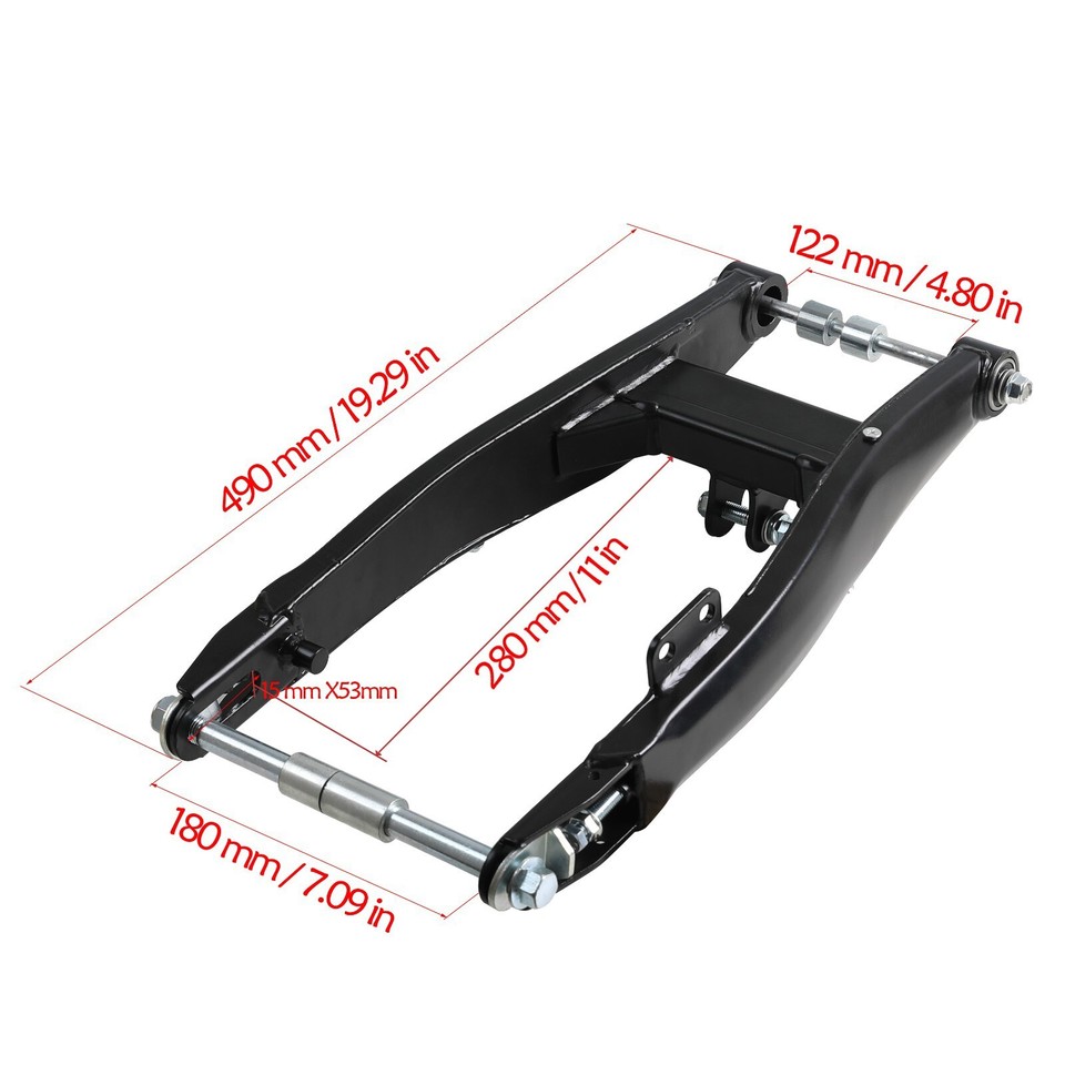 14" Rear Wheel Shock SwingArm Kit 90/100-14 Tire Pit Bike Apollo SSR ...