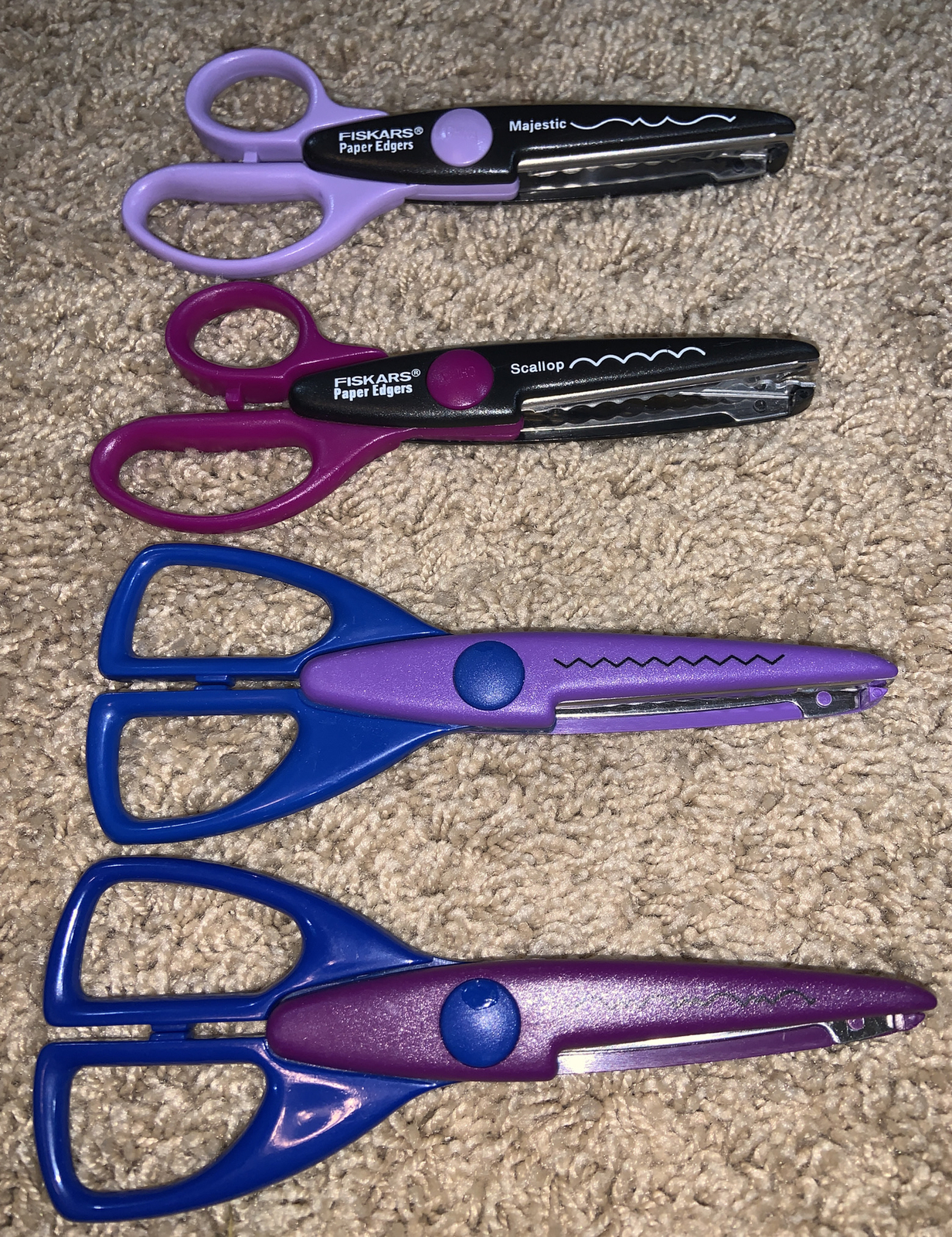 Scrapbooking Paper Edgers Scissors - Lot Of 4 - Fiskars | eBay